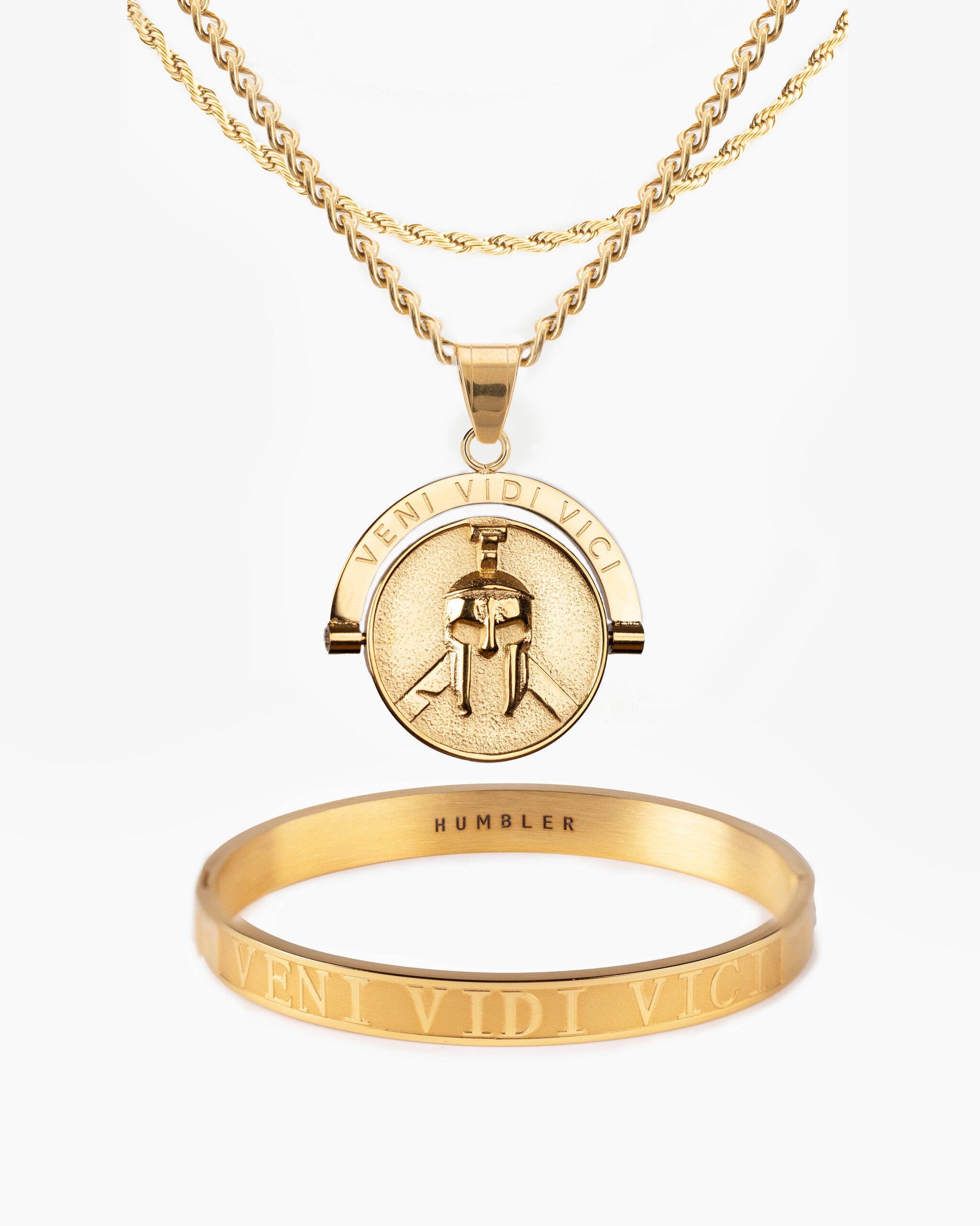 Veni Vidi Vici Set in Gold - Humbler